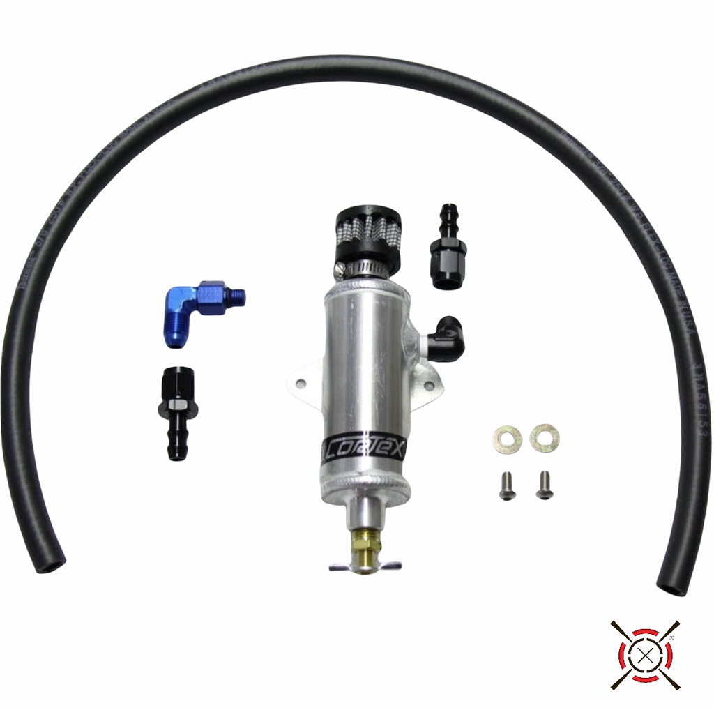 CorteX Differential Breather Vent Catch Tank Kit - Mustang 8.8 Rearend ...