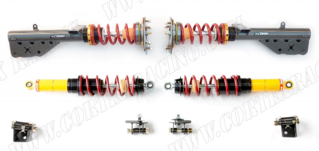 CorteX 2005-2014 Mustang Xtreme-Grip™ Single Adjustable Track Coil Over ...